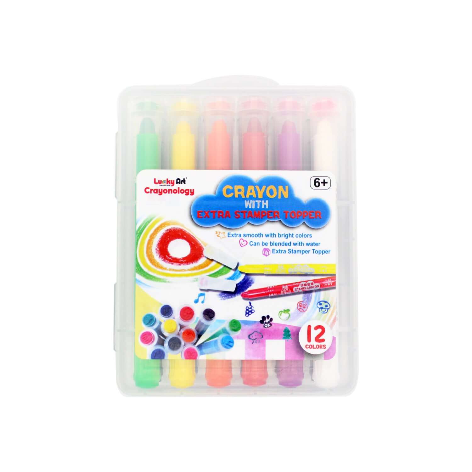12 Color Stamp Crayons12 Color Stamp Crayons12 Color Stamp C